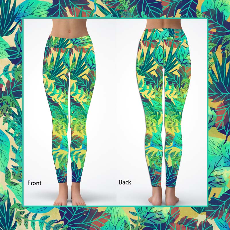 Tropical tree pattern - Activewear manufacturer Sportswear Manufacturer HL