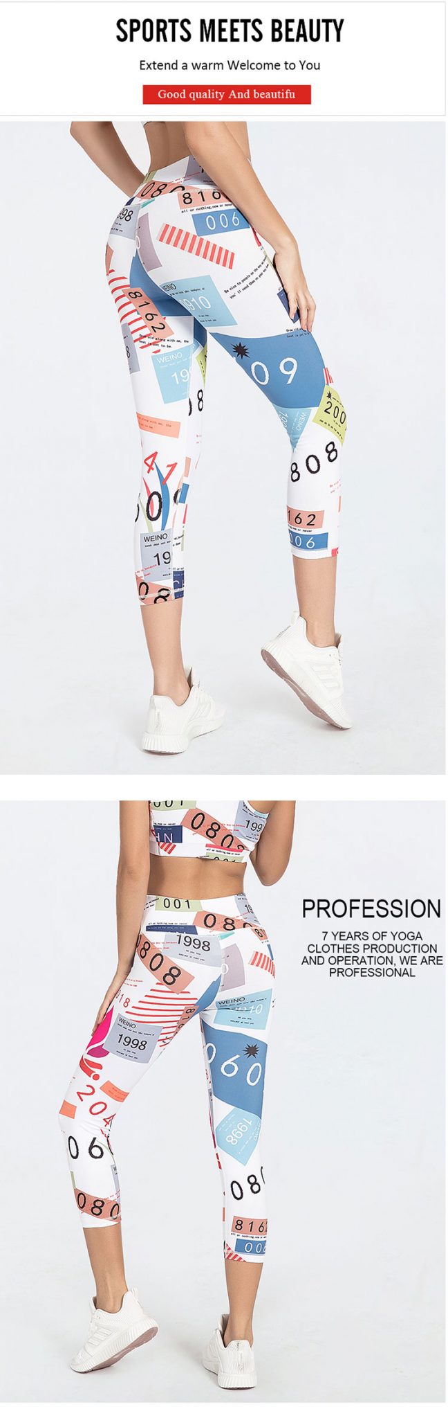 Colorful yoga pants - Activewear manufacturer Sportswear Manufacturer HL