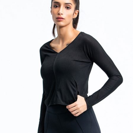 Black workout shirt - Activewear manufacturer Sportswear Manufacturer HL