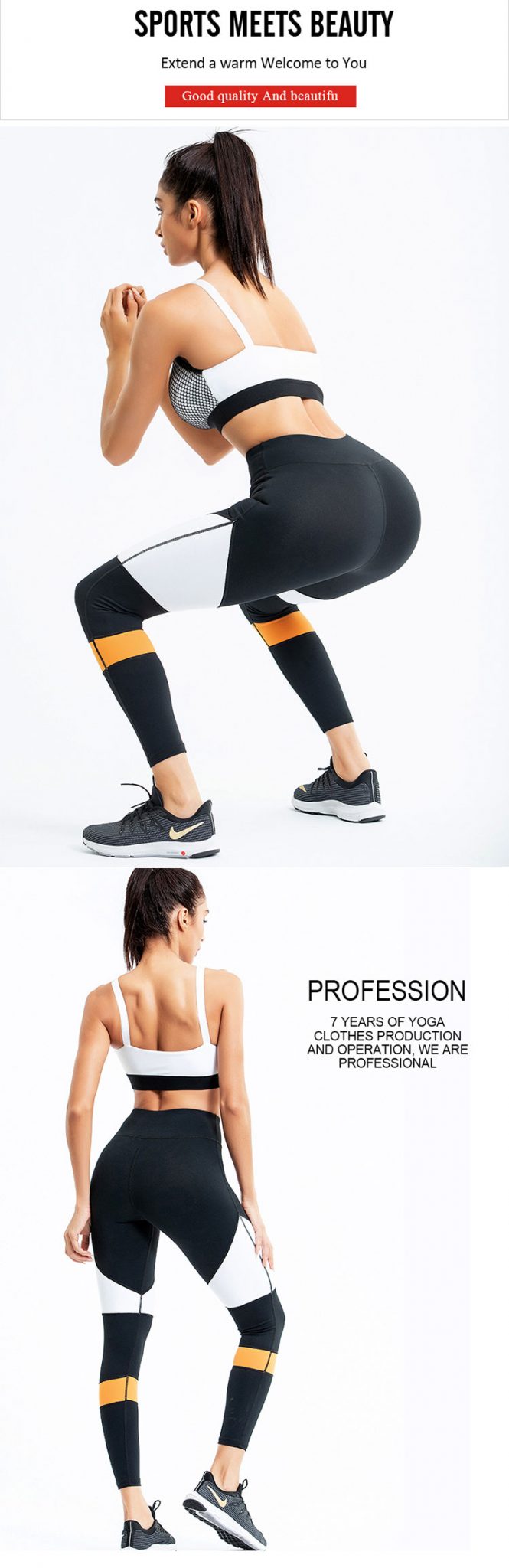 Mesh athletic leggings - Activewear manufacturer Sportswear Manufacturer HL