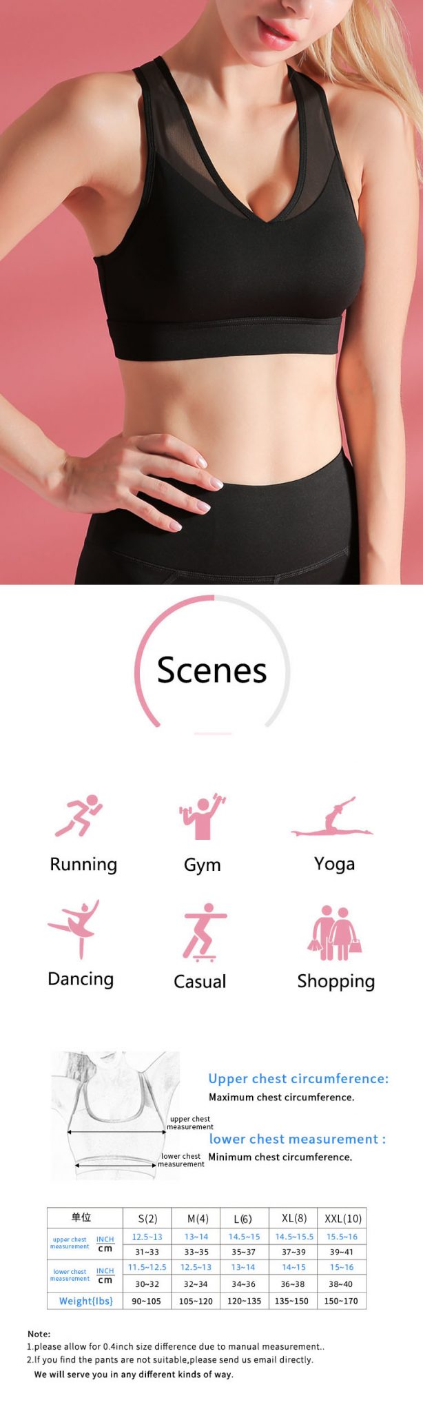 Fit shaper bra - Activewear manufacturer Sportswear Manufacturer HL