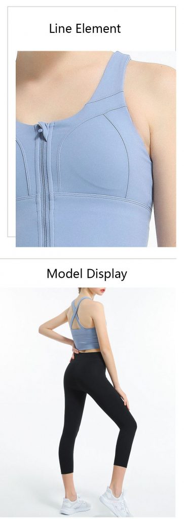 Front zip bra - Activewear manufacturer Sportswear Manufacturer HL