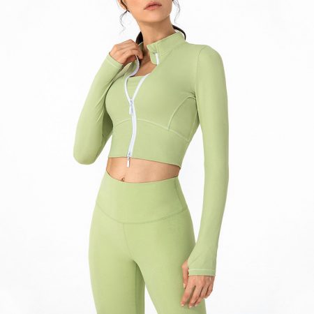 Cropped workout jacket - Activewear manufacturer Sportswear Manufacturer HL