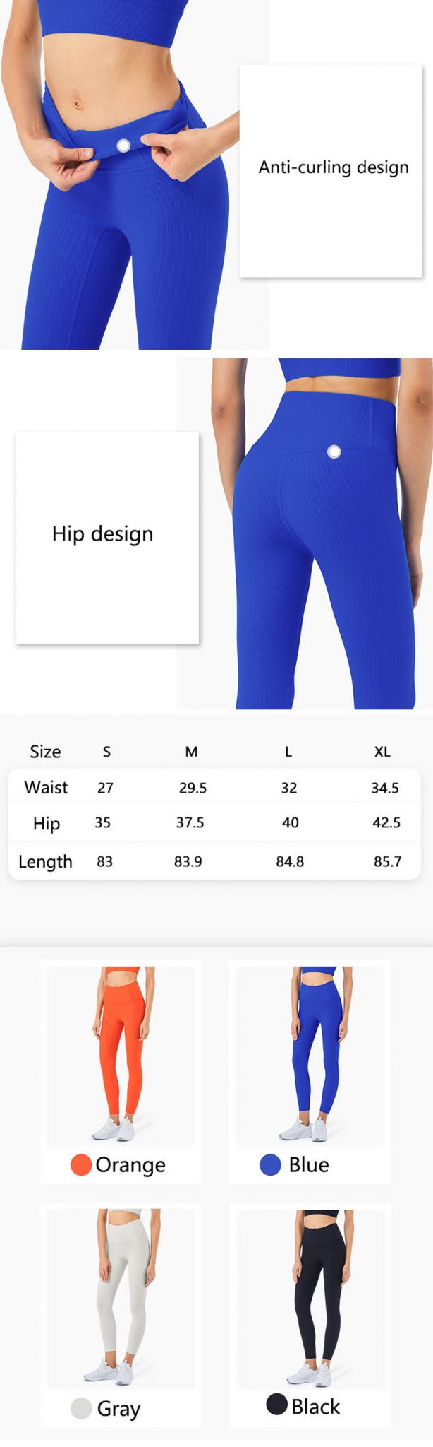Navy blue sports leggings - Activewear manufacturer Sportswear ...
