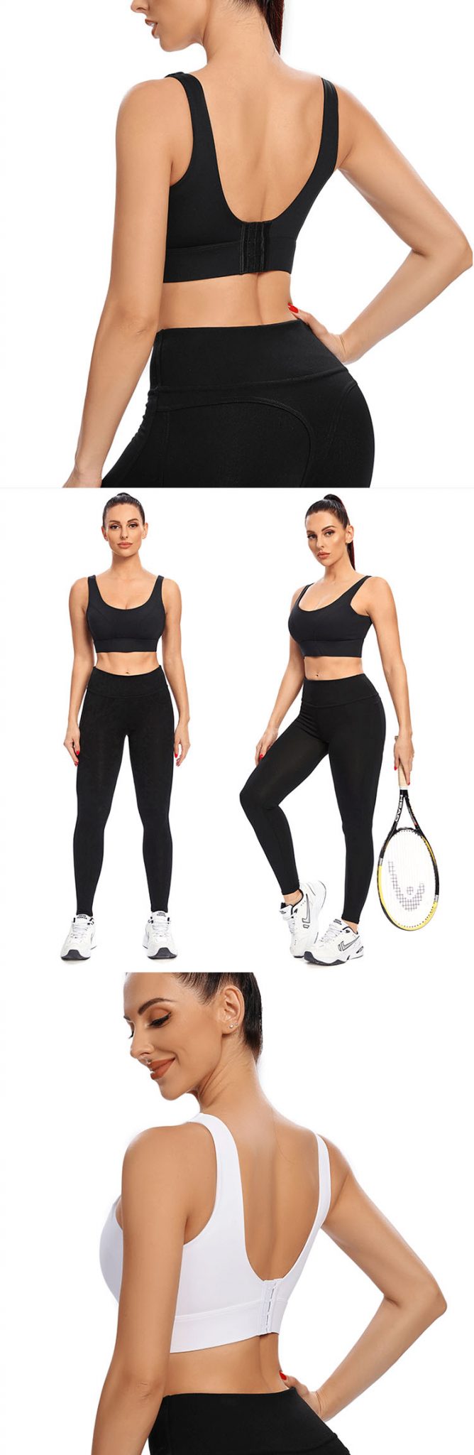 White sports crop top - Activewear manufacturer Sportswear Manufacturer HL