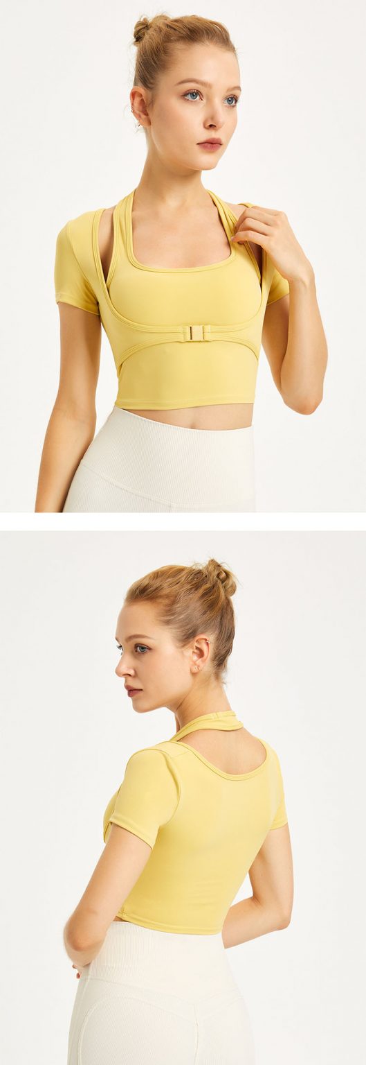 Halter neck sports top - Activewear manufacturer Sportswear Manufacturer HL