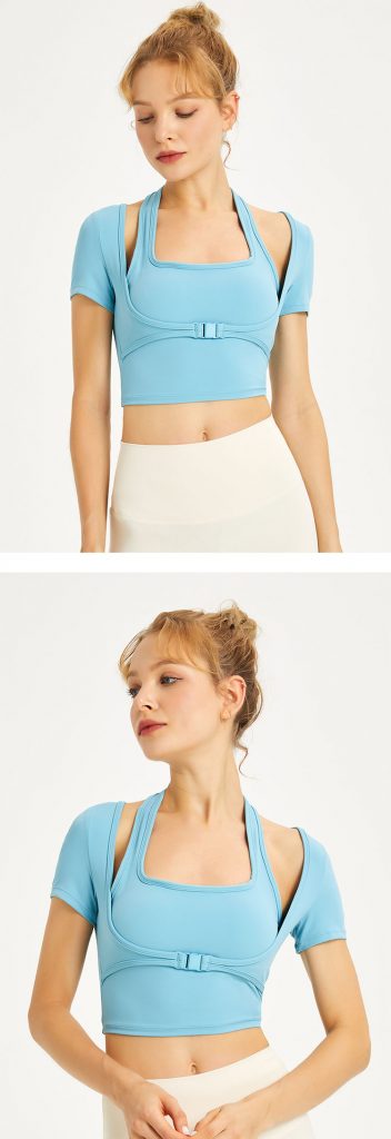 Halter neck sports top - Activewear manufacturer Sportswear Manufacturer HL