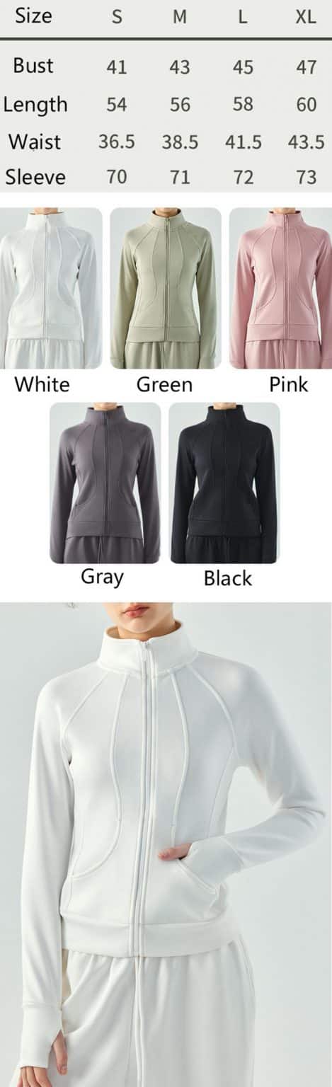 Womens white athletic jacket - Activewear manufacturer Sportswear ...